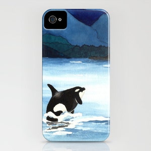 Orca Phone Case - Killer Whale Painting - Designer iPhone Samsung Case ...