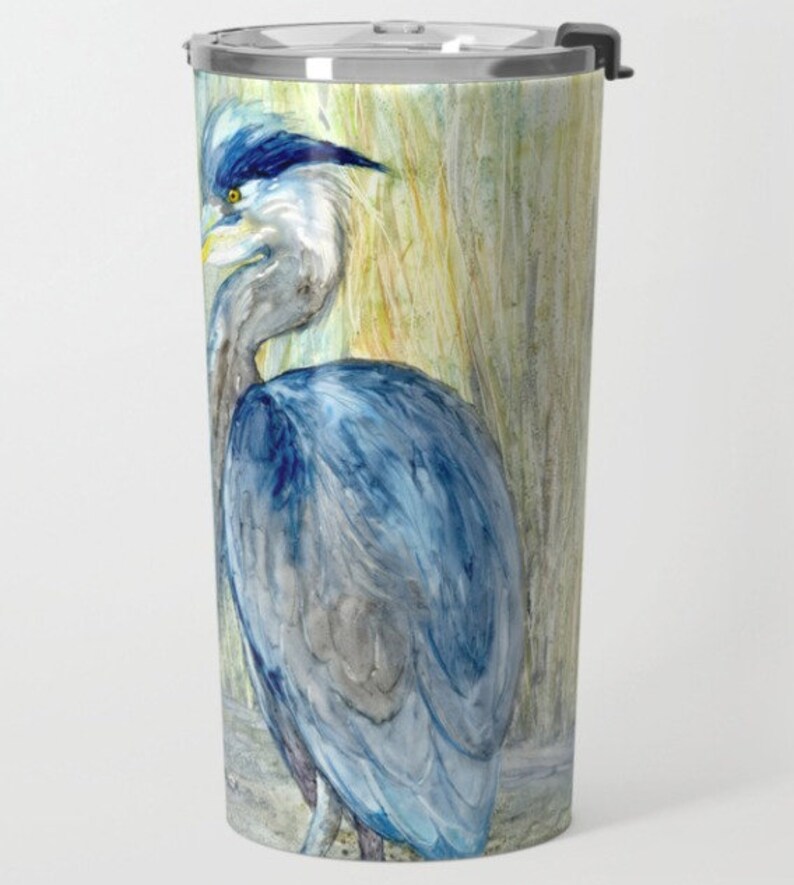 Travel Mug Stainless Steel Metal Coffee Cup Great Blue | Etsy