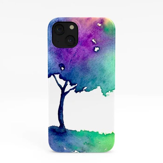 Phone Case Watercolor Case Hue Tree Painting Cell Phone Cover Designer iPhone Samsung Case Etsy Ireland
