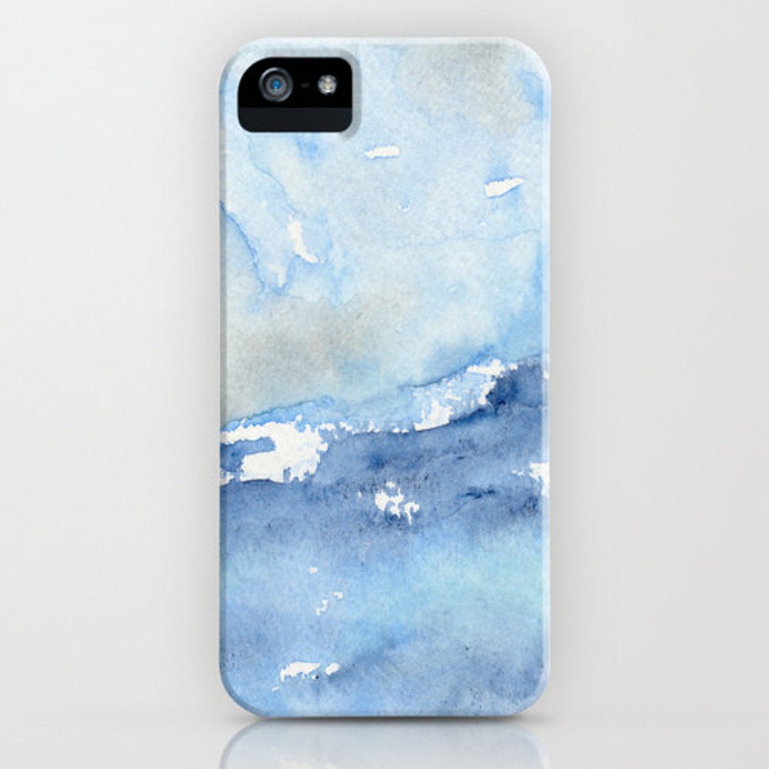 Ocean Wave Phone Case Watercolor Painting Tempest - Etsy