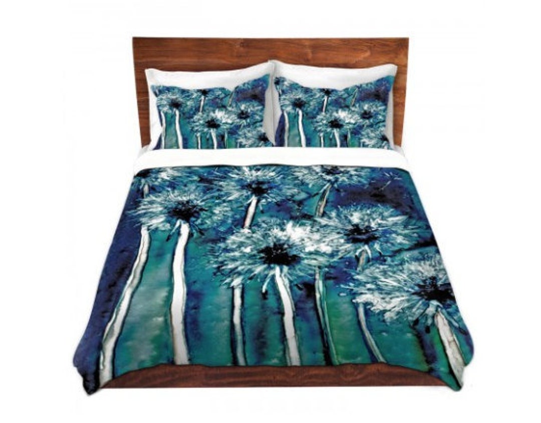 Dandelions Duvet Cover Nature Modern Bedding Twin Queen or - Etsy