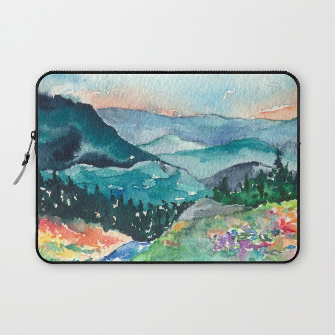 Scenic MacBook Pro Laptop Case - Artistic Printed Fabric Laptop Sleeve ...