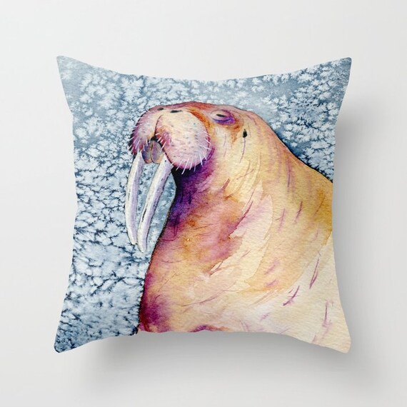Decorative Pillow Cover Walrus Nature Throw Pillow Cushion - Etsy