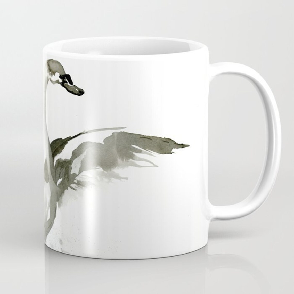 Artistic Swan Coffee Mug Kitchen Decor Mug Drinkware - Etsy