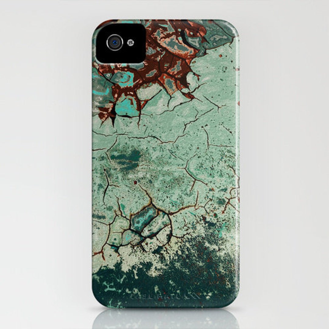 Abstract Phone Case Rusted Copper Texture Painting Designer iPhone ...