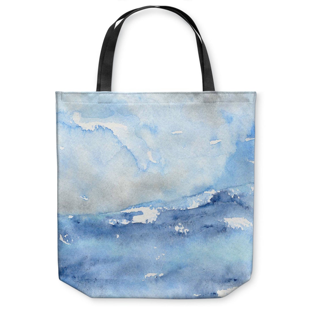 Ocean Wave Tote Bag - Water Watercolor Painting - Shopping Bag - Etsy