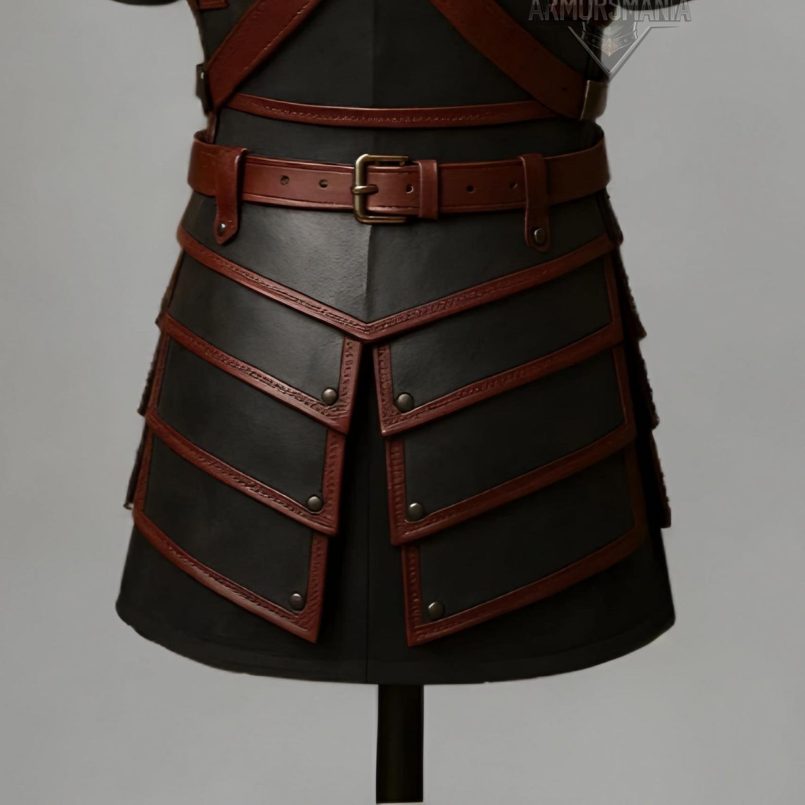 Medieval Leather Fantasy Armor | Handmade Roman Style Armor With Belt ...