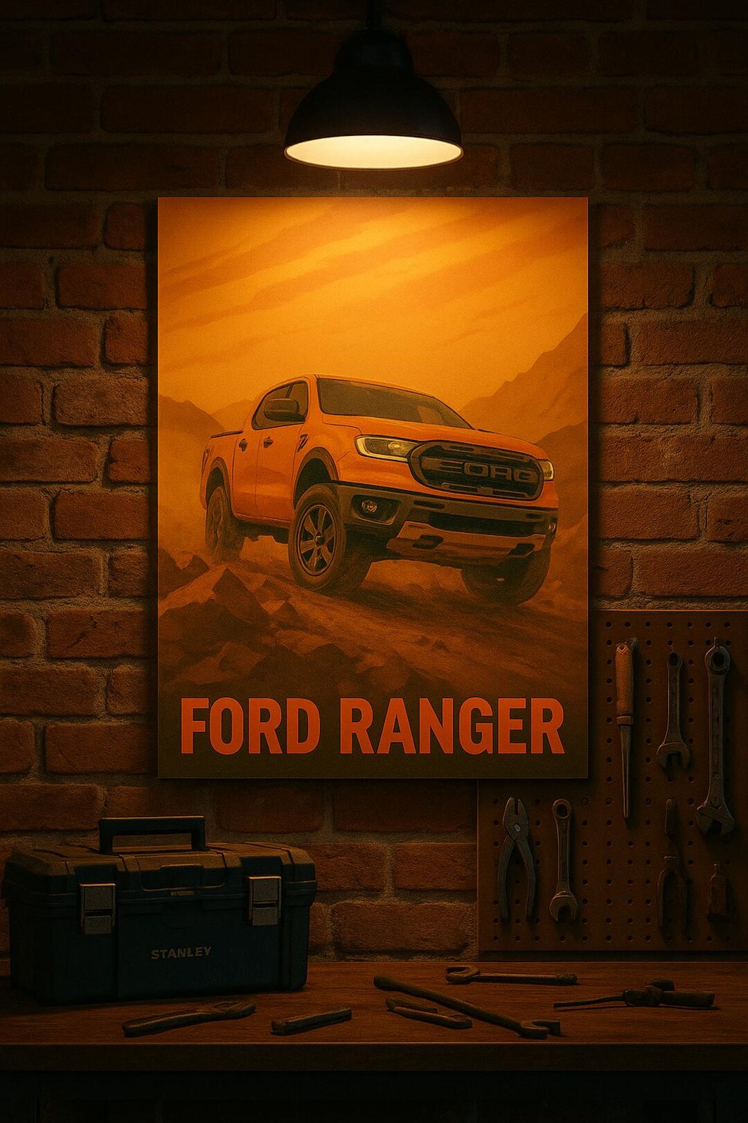 Ford Ranger Poster – Rugged Off-road Truck Wall Art, Desert 4x4 ...