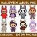 Retro Halloween Labubu Png Clipart, Horror Labubu Png, Cute Spooky ...