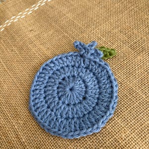 Crochet Blueberry Coaster Pattern PDF + FREE Video Tutorial | Easy ...
