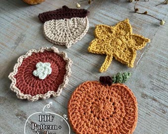 Crochet Blueberry Coaster Pattern PDF + FREE Video Tutorial | Easy ...