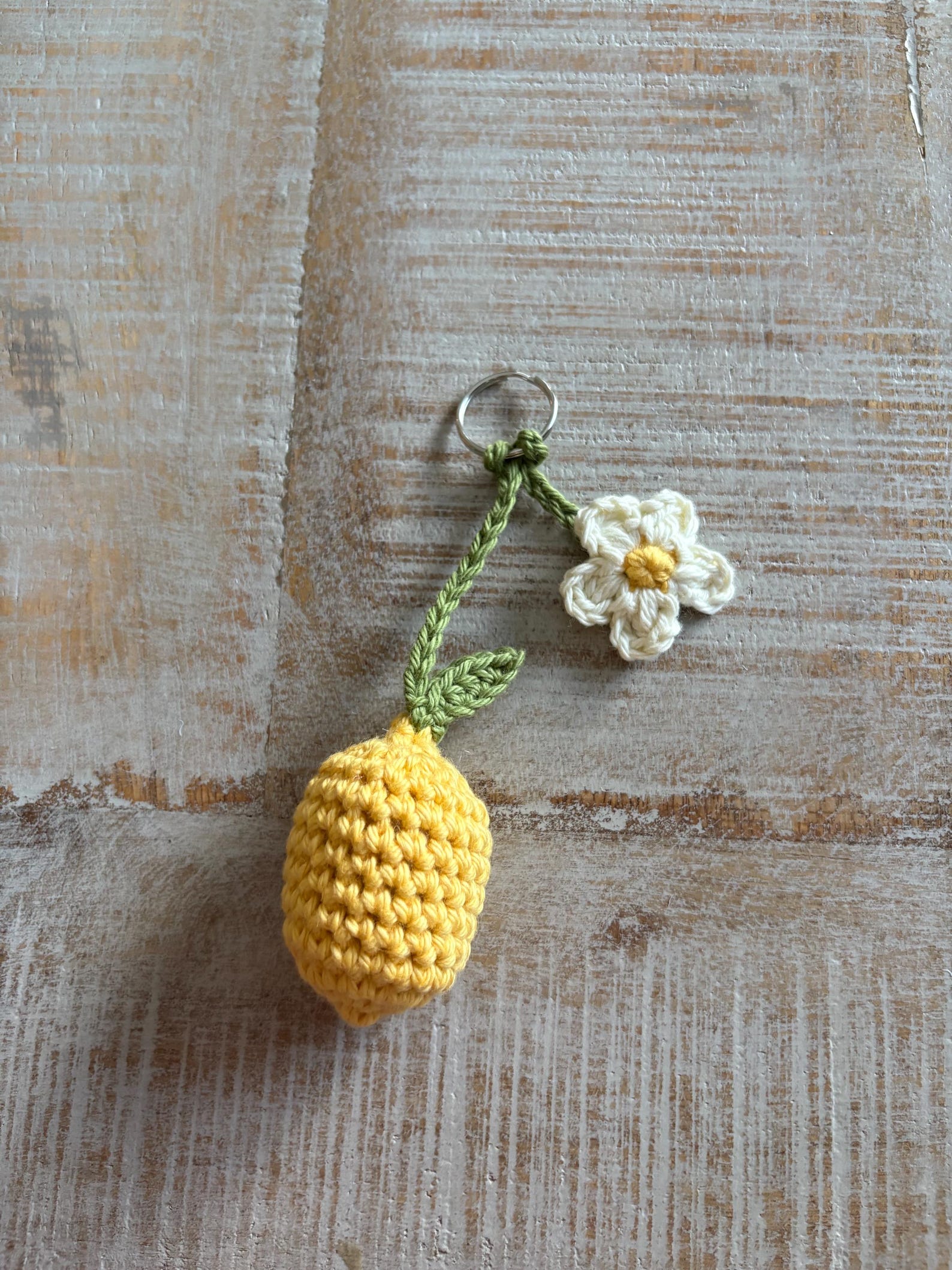 Handmade Crochet Lemon Keychain | Cute Mini Lemon Bag Charm | Crochet ...