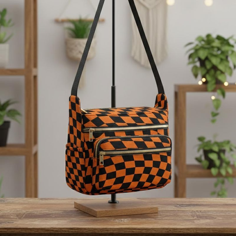 Cuadros naranja negro - Etsy México