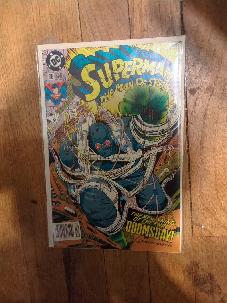 Superman Man of Steel 18 Doomsday DC Comics - Etsy