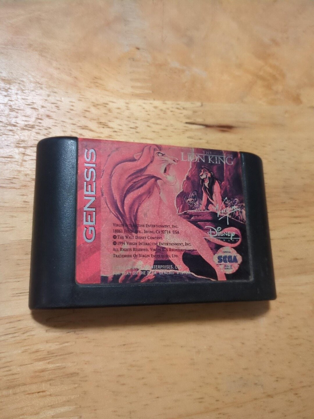 The Lion King Sega Genesis Cartridge - Etsy