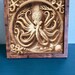 Laser Engraved Octopus Wall Art: Basswood Ocean Decor - Etsy