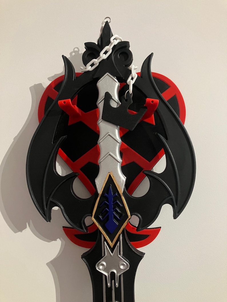 Kingdom Hearts Heartless Wall Decor Keyblade Holder Gamer Room Decor ...