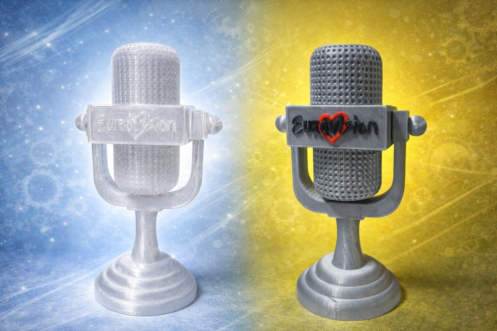 Trophée Eurovision pour les fans et le karaoké | Microphone décoratif ...