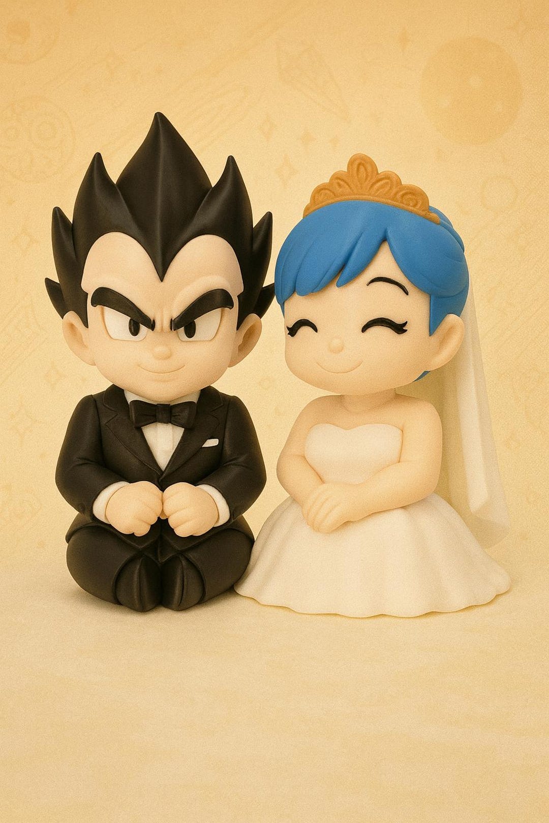 Vegeta and Bulma Dragon Ball Wedding Dolls - Etsy UK