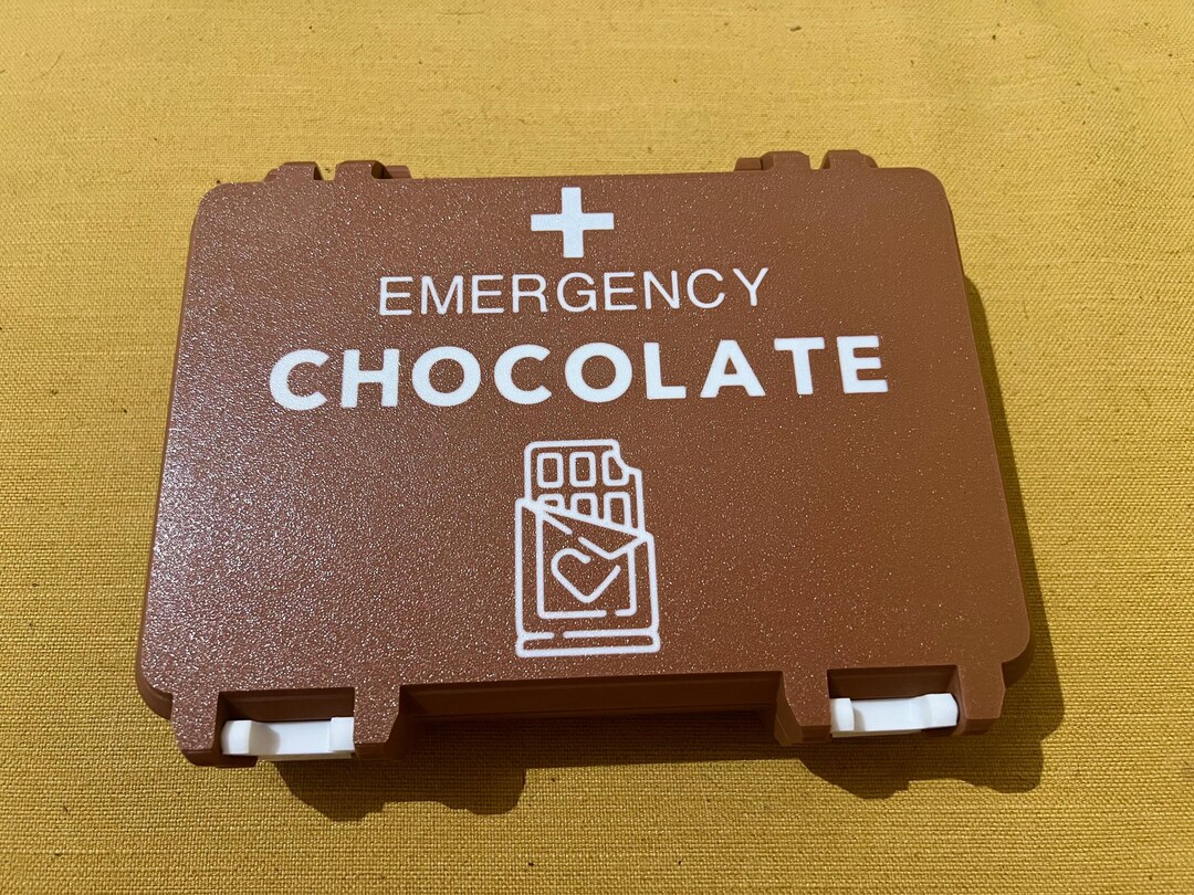 3D Printed Emergency Chocolate Box for Desk or Secret Stash - Etsy