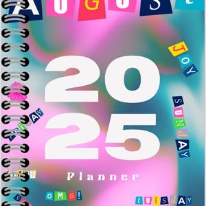 Bright & Fun August 2025 Planner + Self-love Journal | Digital Download ...