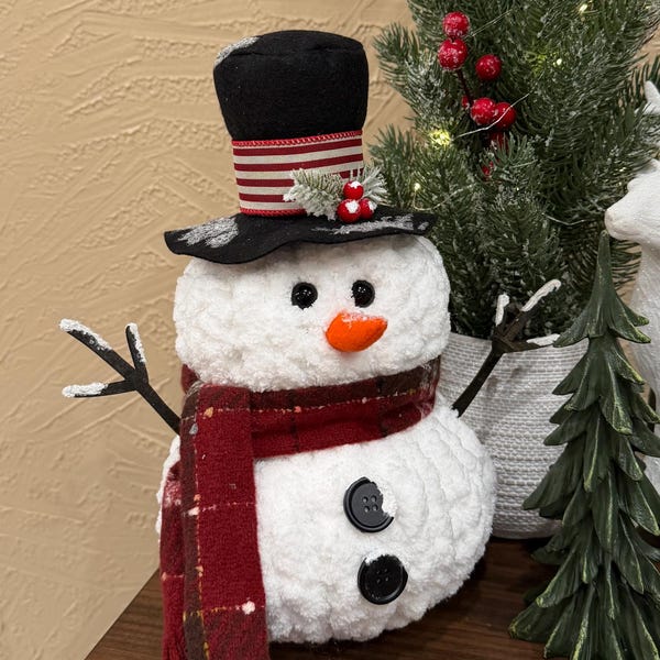 Chenille Snowman - Etsy
