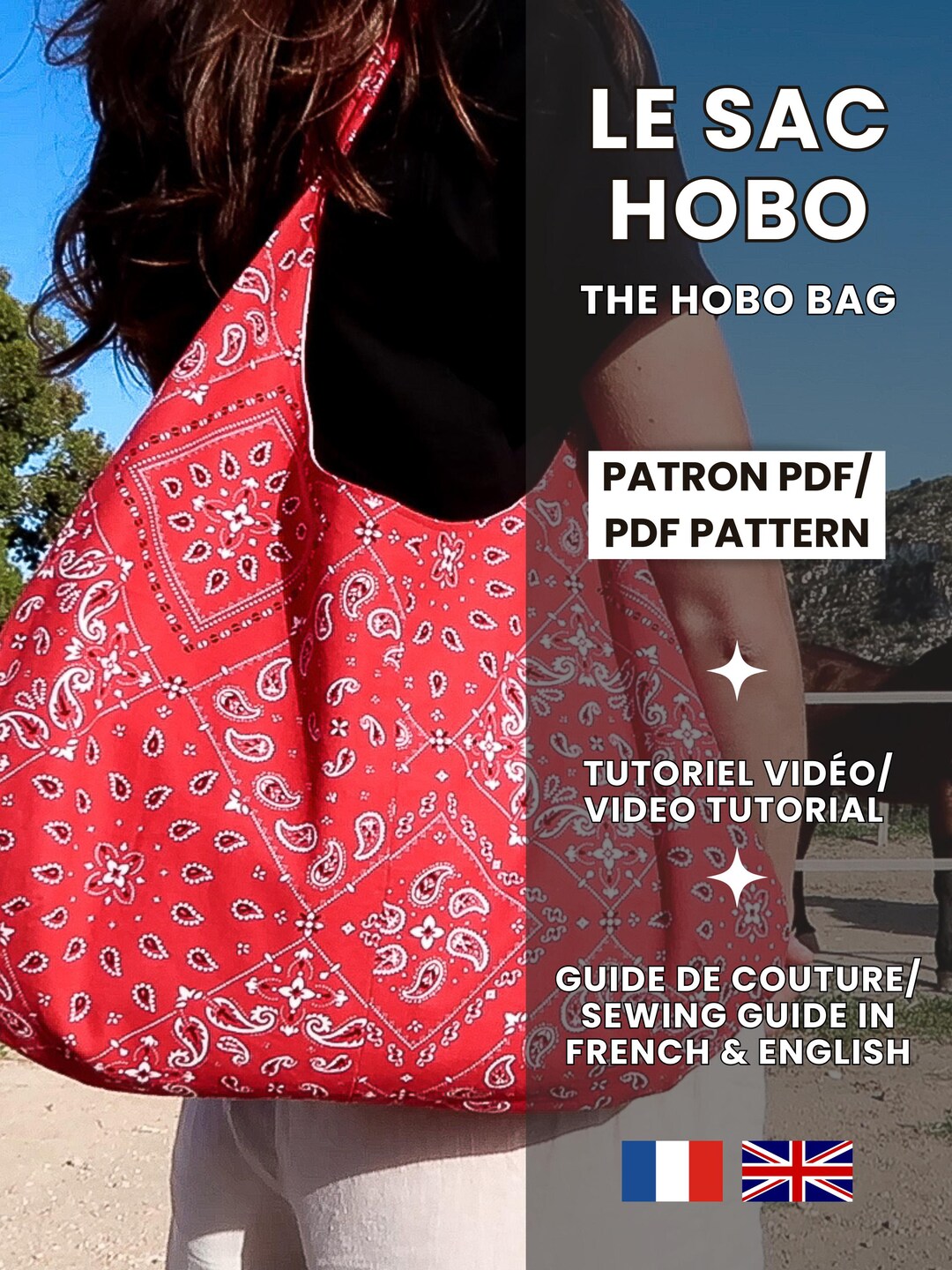 Hobo Bag | Crescent Shape | PDF Pattern | Video Tutorial - Etsy UK