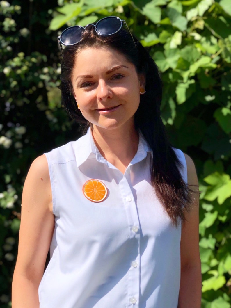 Orange Pin, Citrus Pin, Cute Pin, Pins Cute, Fruit Pin, Fashion Pin ...