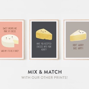 Cheese Print, Kitchen Art Print, Kitchen Wall Art, Food Print, Foodie ...