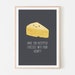 Cheese Print, Kitchen Art Print, Kitchen Wall Art, Food Print, Foodie ...