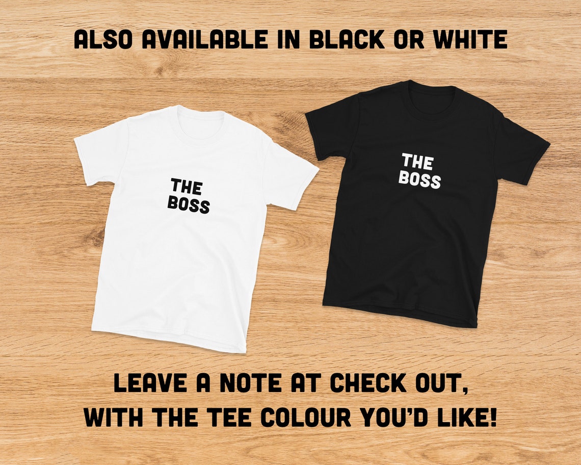 The Boss the Real Boss Father and Son Matching Shirts Daddy | Etsy