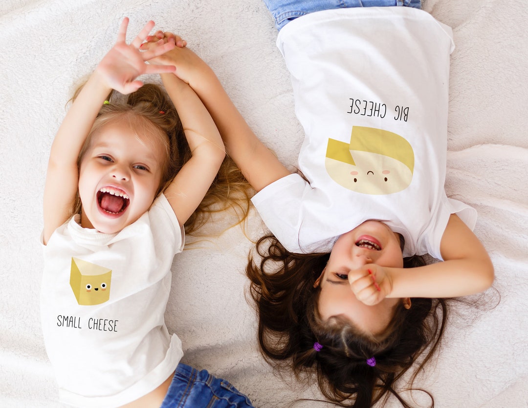 Sibling Matching T-shirts, Big Cheese Matching Tees, Sister and Baby ...
