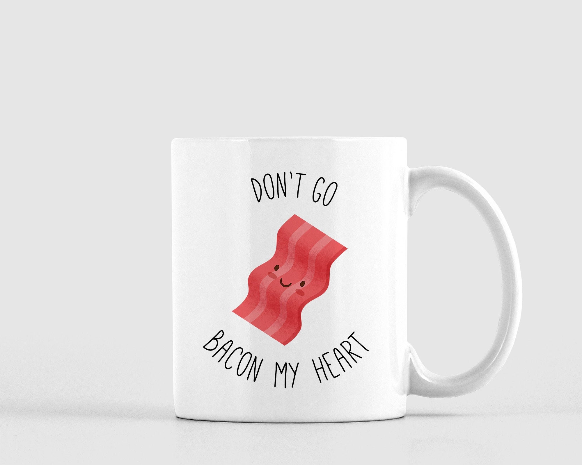 Valentines Day Gift For Him Bacon Mug Funny Coffee Mug | Etsy