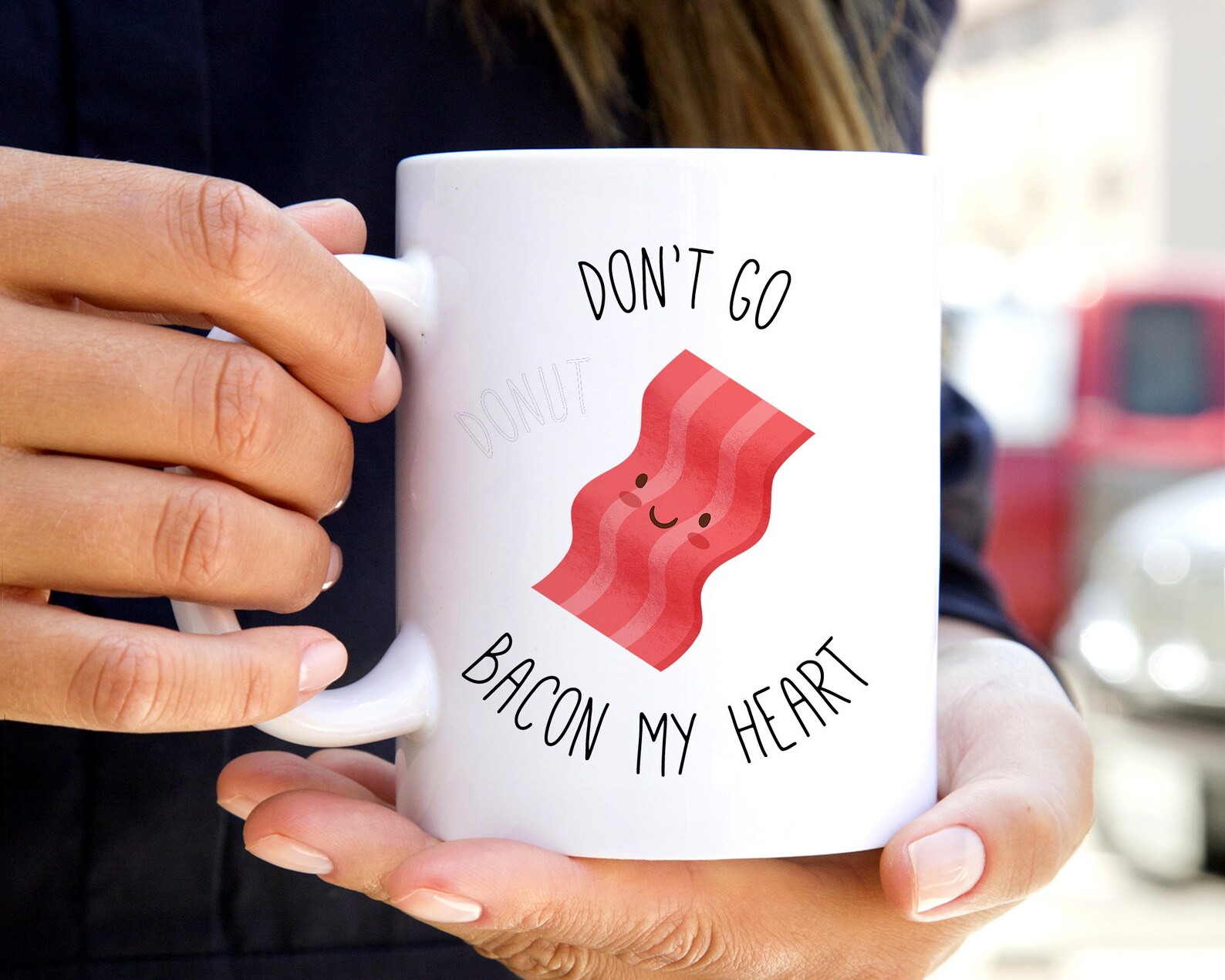 Valentines Day Gift for Him, Bacon Mug, Funny Coffee Mug, Husband Gift ...