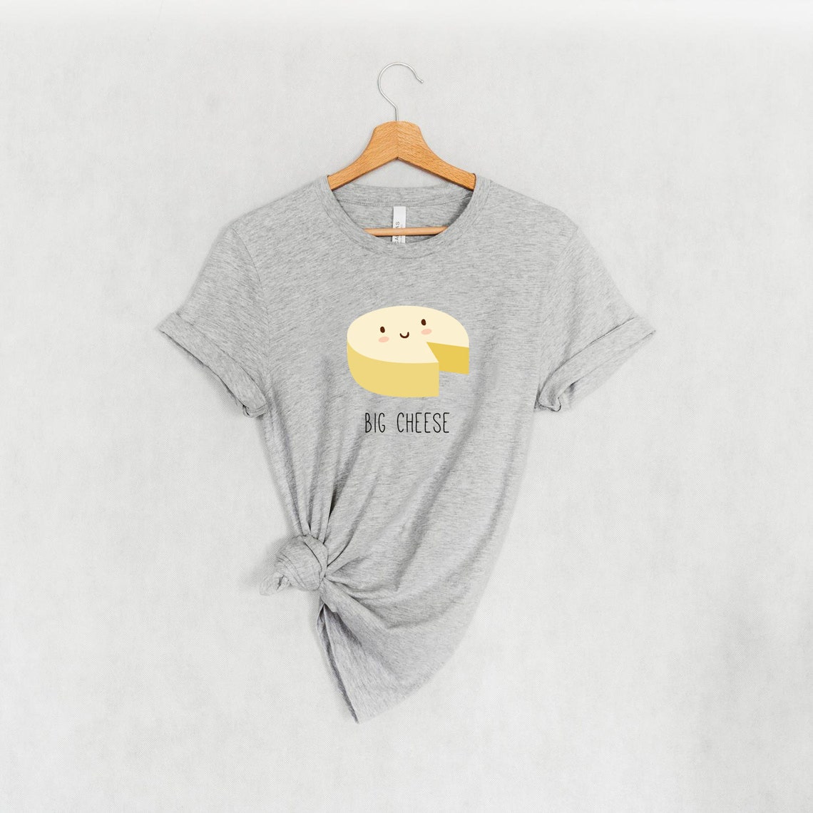 Big Cheese Tshirt, Graphic Tee, Funny Foodie Shirt, Kawaii Unisex Shirt ...