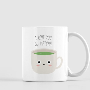 Cute Matcha Mug, Matcha Lover Gift, Green Tea Mug, Green Tea Lover Gift ...