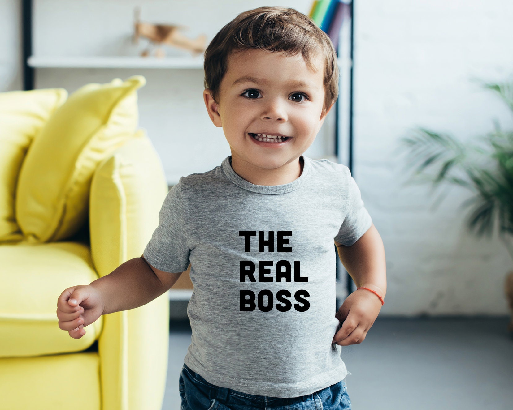 The Boss the Real Boss Father and Son Matching Shirts, Daddy and ...