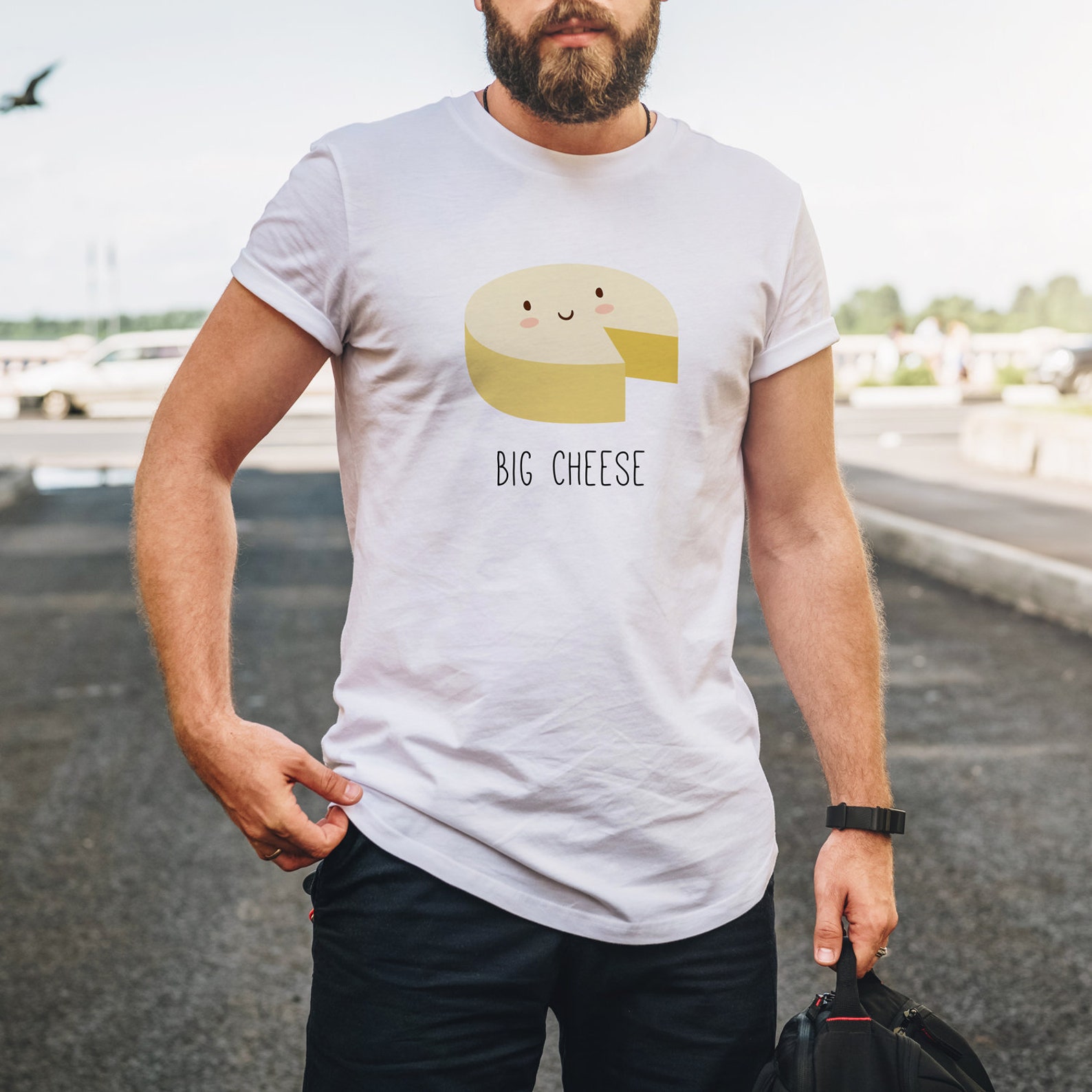 Big Cheese Tshirt Graphic Tee Funny Foodie Shirt Kawaii | Etsy