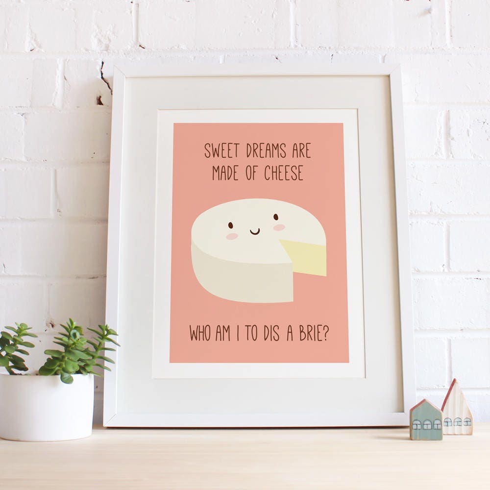 Cheese Print Kitchen Art Print Kitchen Wall Art - Etsy