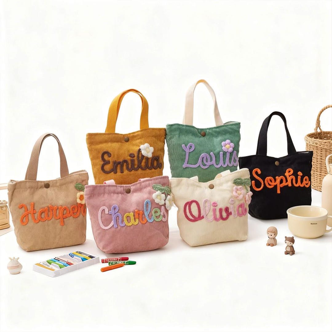 Personalized Name Tote Handbag: Custom Children's Gift,custom Name Tote ...