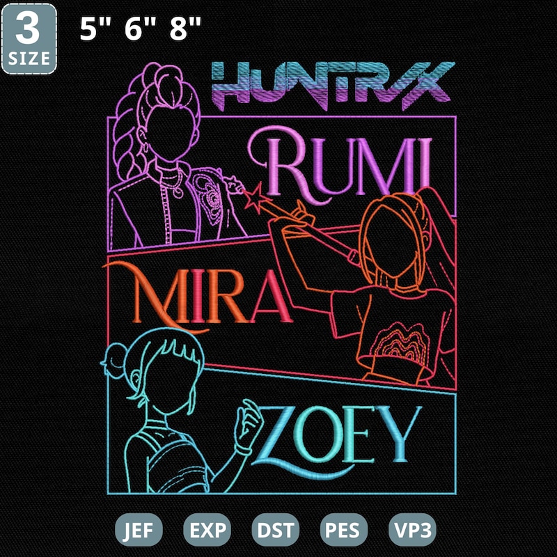 K Pop Demon Hunters Huntrix Rumi With Patterns - Etsy
