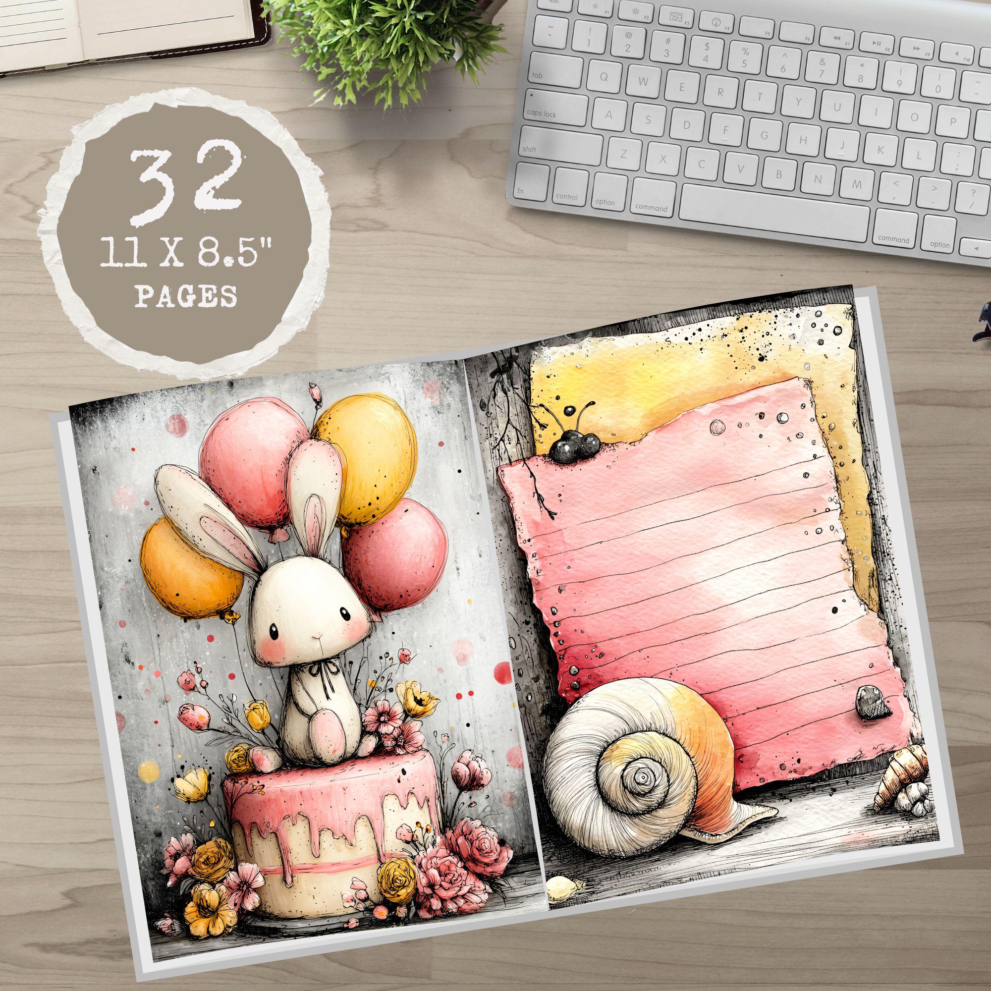 Pastel Journal Pages: Watercolor Girl Ephemera Kit (printable Download ...