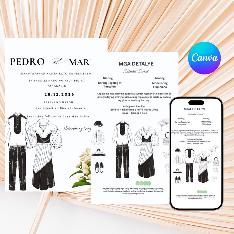 Filipiniana Invitation - Etsy