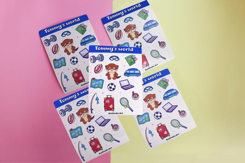 Tommy Otter Sticker Sheet | Kawaii Journal, Laptop, Planner Decals ...