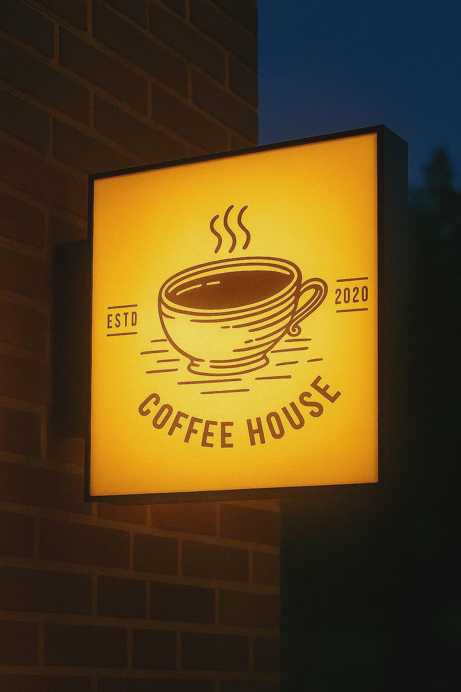 Custom Double-sided LED Light Box, Illuminated Business Logo Sign ...