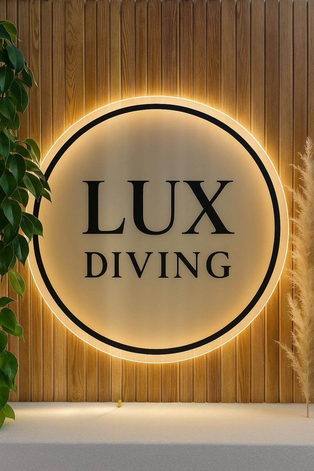 Custom LED Acrylic Neon Logo Sign | Personalized Business Wall Sign for ...