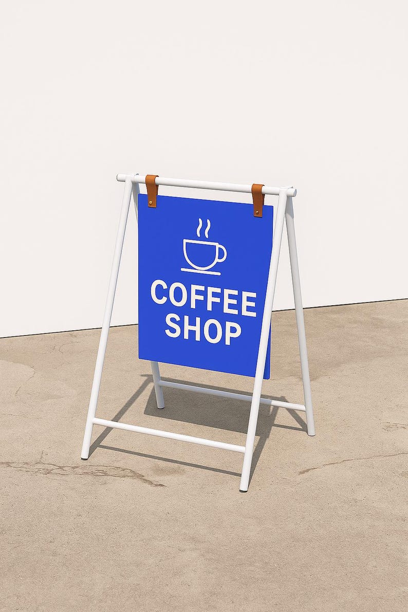 Personalized Sidewalk Sign – A-frame Sandwich Board for Outdoor Use ...