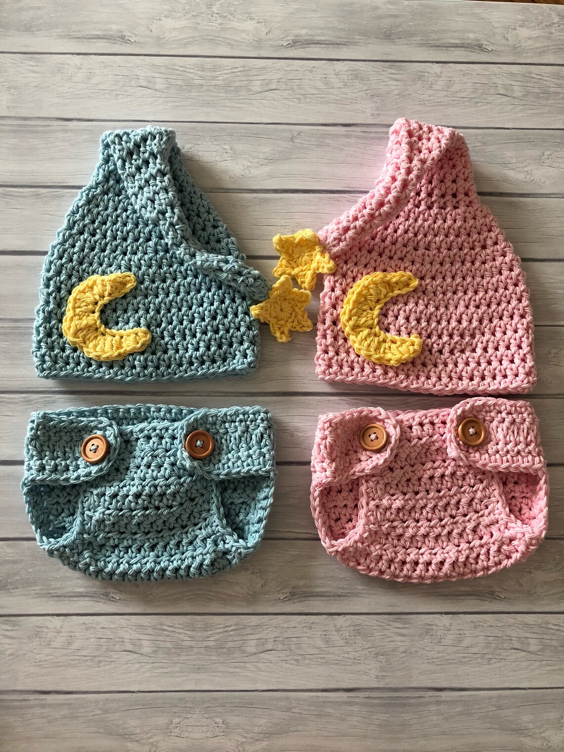Moon and Star Hat, Newborn Moon Hat, Long Tail Hat, Baby Elf Hat ...