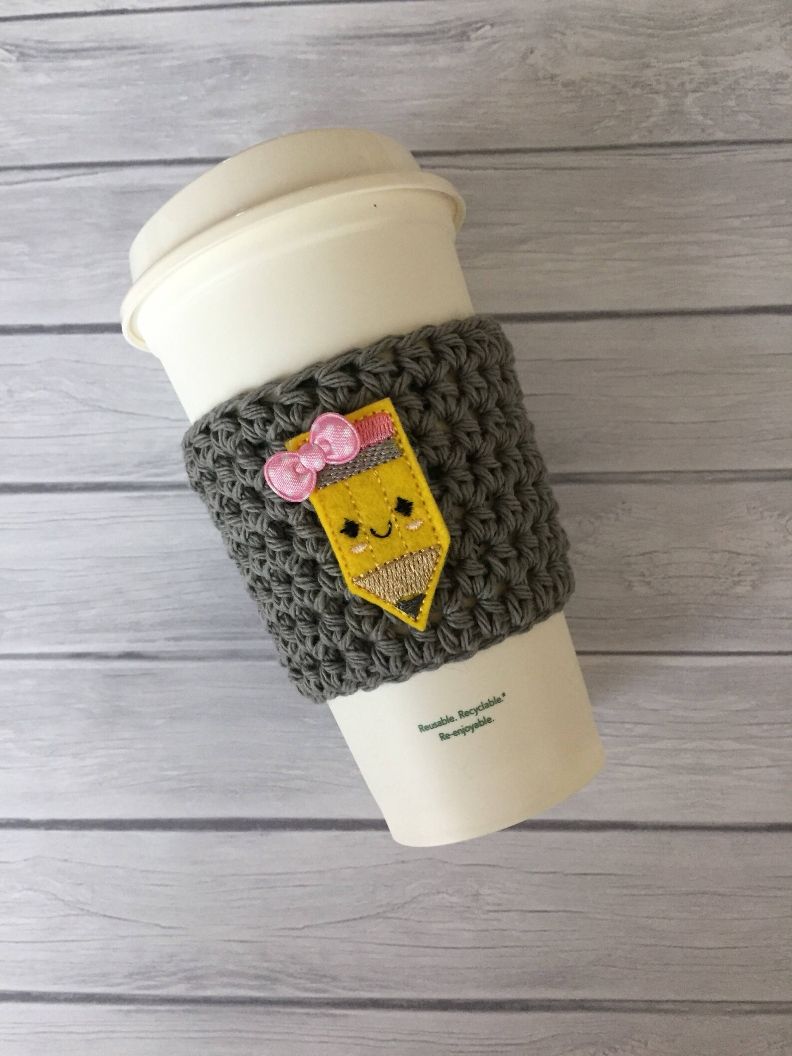 Back to School Coffee Cozy Cup Cozy Back to School Gift | Etsy