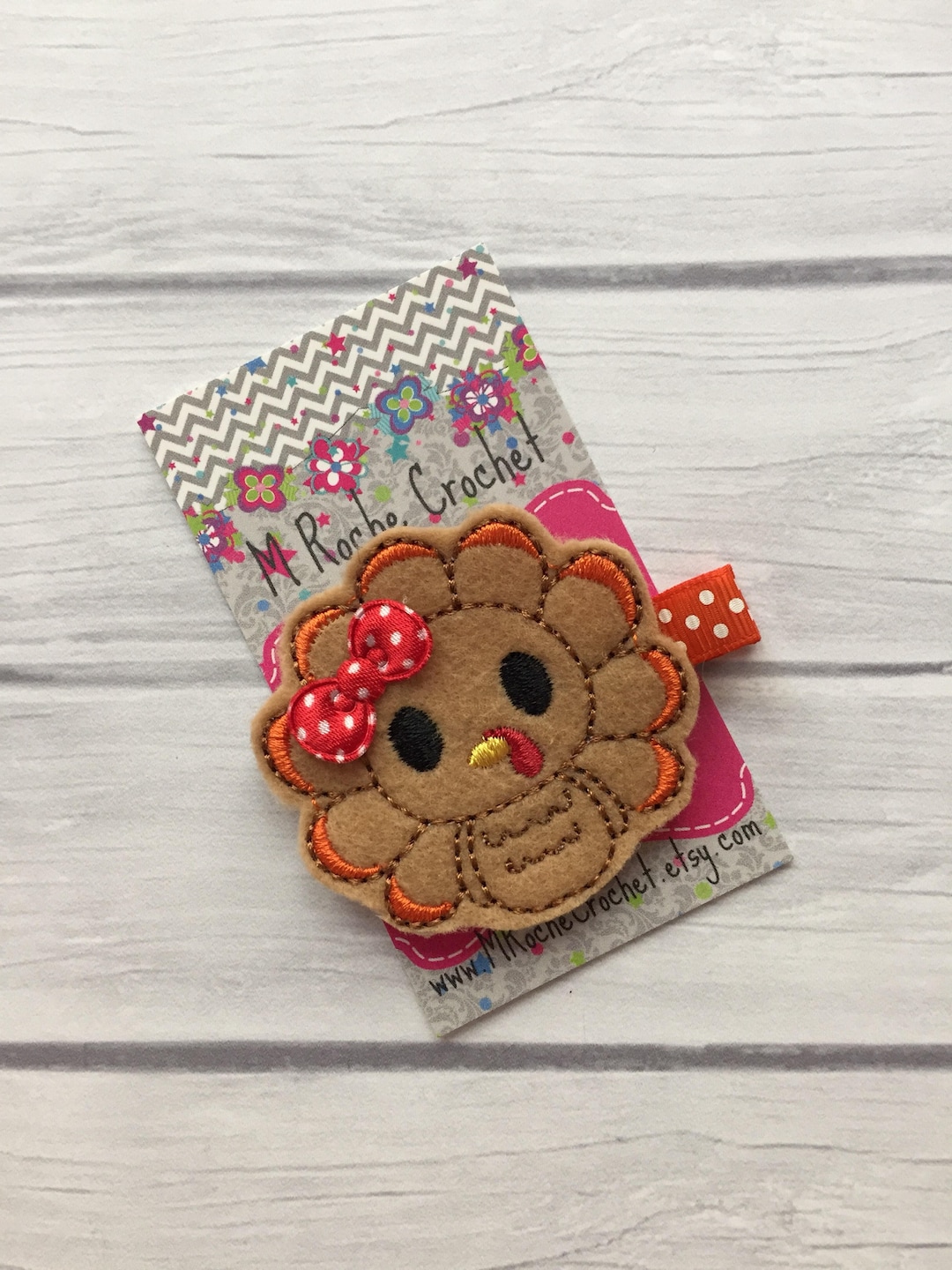 Thanksgiving Turkey Hair Clip Accessory for Toddlers and Babies - Etsy